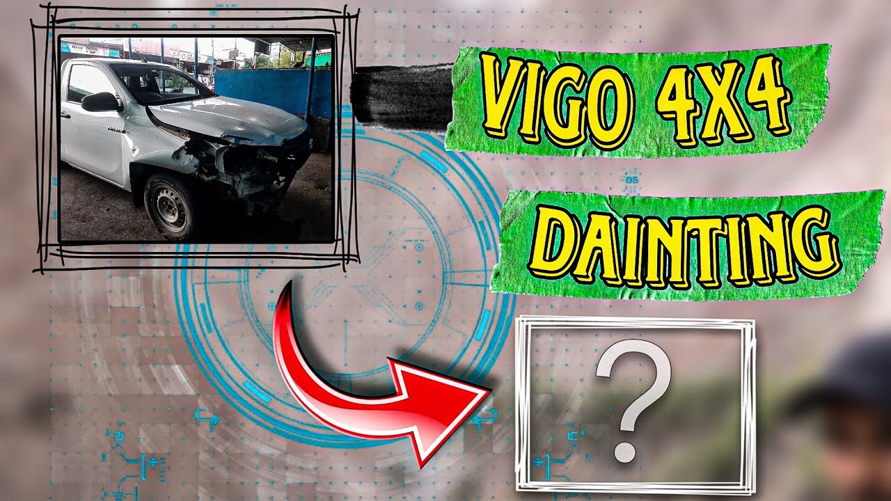 Vigo Complete Dainting 🚗 | How to dainting a cat | Vigo 4x4 new model ...