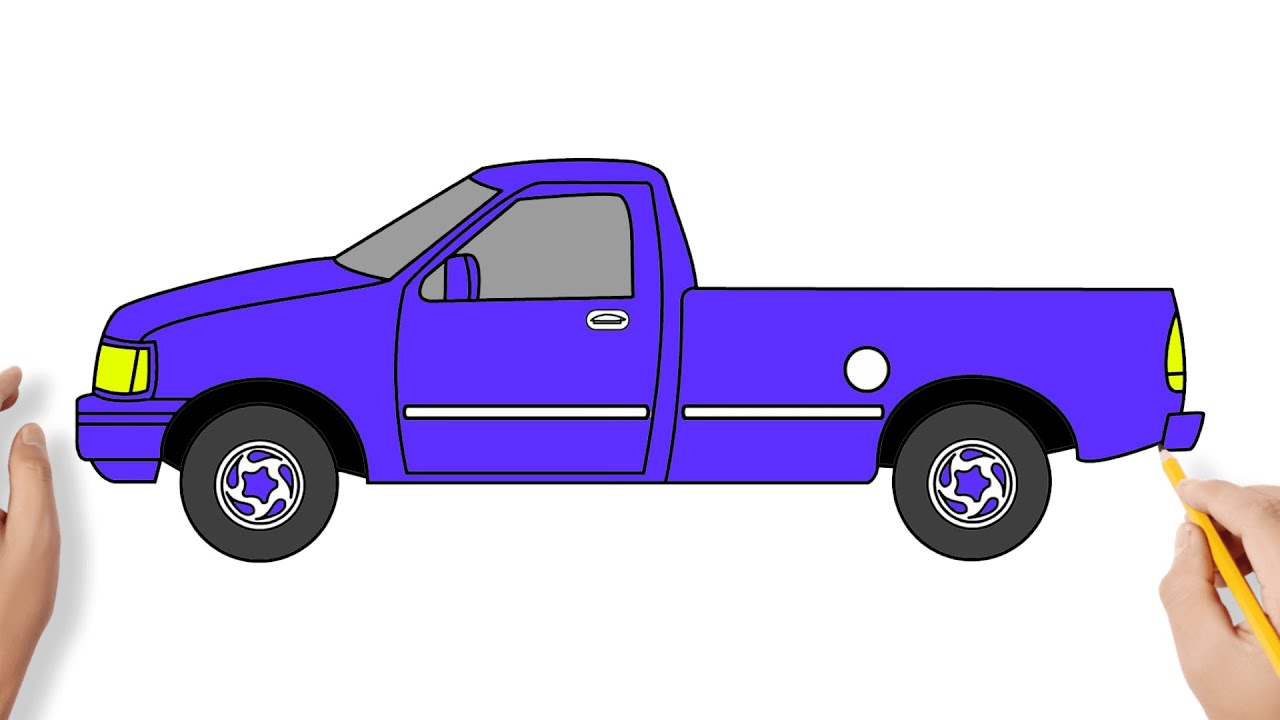 How To Draw A Truck - Vehicle Drawings - YouTube