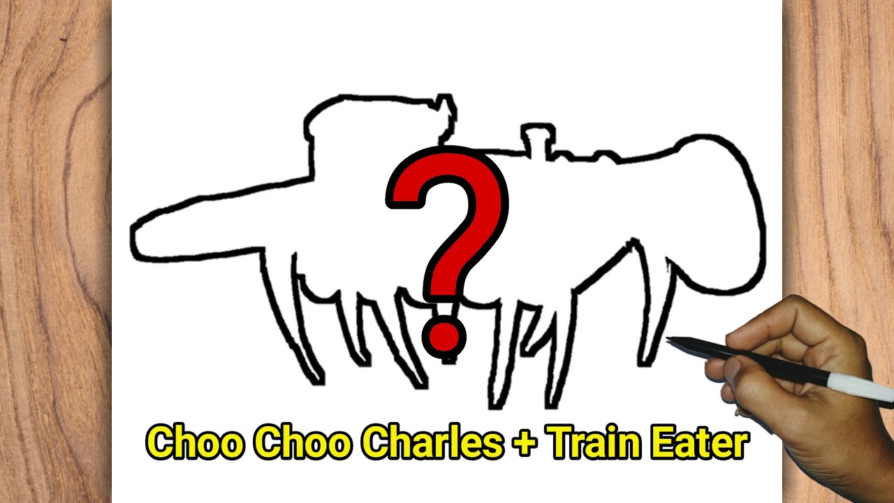 How to Draw Choo Choo Charles + Train Eater = ? - YouTube