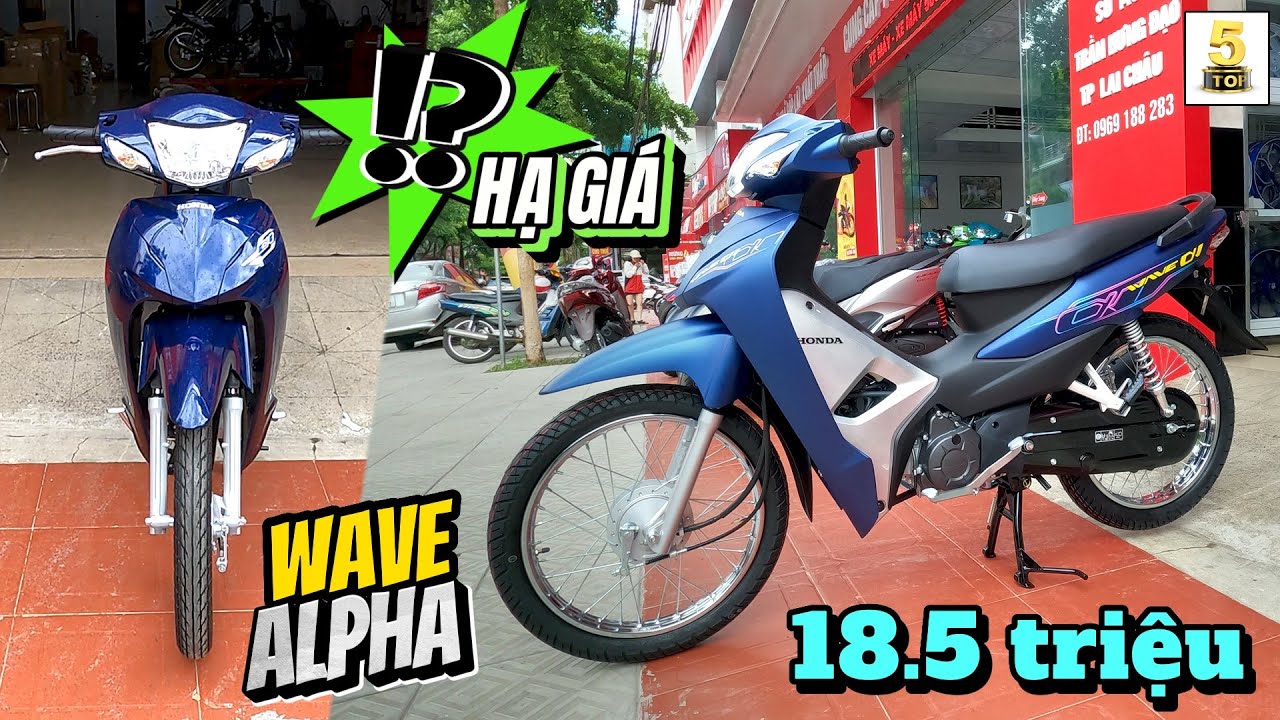 Wave Alpha 110 "HẠ GIÁ" ️ 18.5 triệu 1 em Wave Alpha 2023 🔴 GIÁ XE MÁY ...