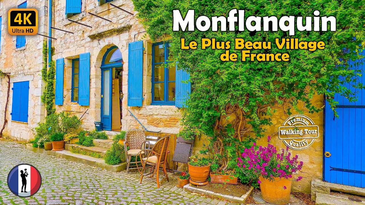 🇫🇷 Monflanquin 🏡 The Most Beautiful Village of France | Walking Tour ...