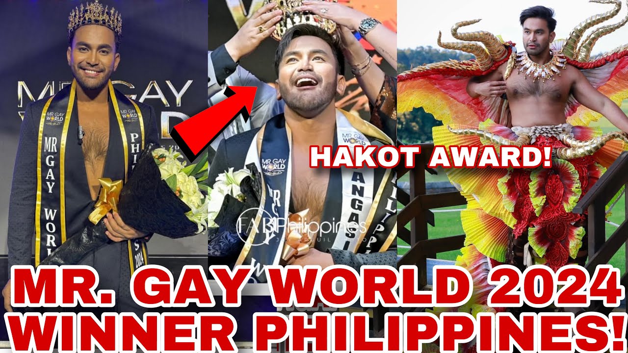 CONGRATS PHILIPPINES! HAKOT AWARD WON MISTER GAY WORLD 2024 1ST RU ...
