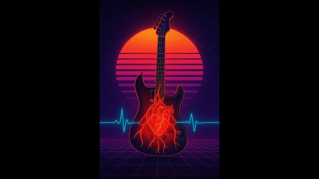 The Guitar Pumps Blood (Synthwave, Instrumental Rock, Electro) - YouTube
