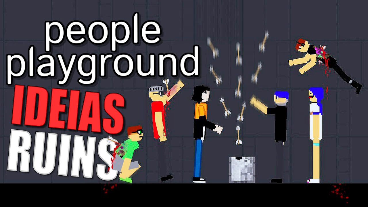 Competição dos Youtubers no People Playground (Boneworks 2d) - YouTube