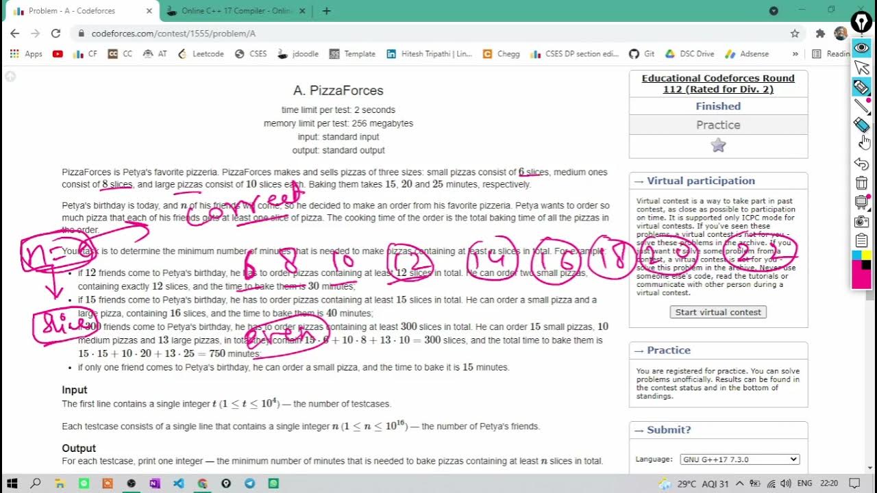 Pizzforces | Codeforces Educational Round 112 - YouTube