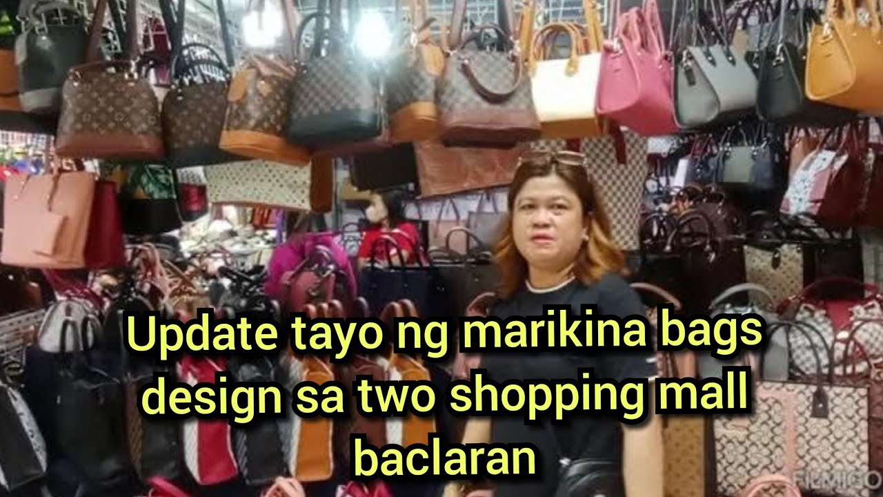 Update tayo ng marikina bags design sa two shopping mall baclaran - YouTube