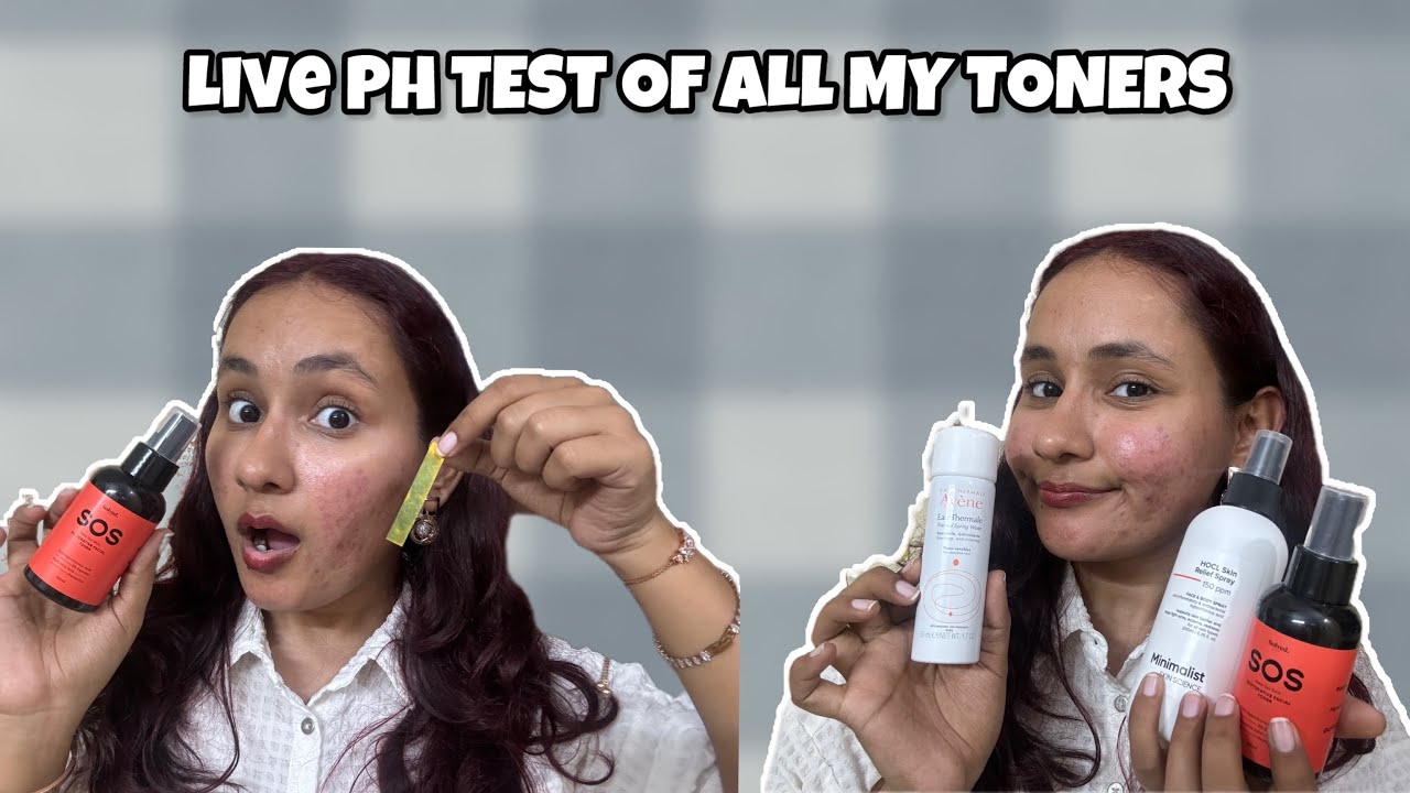 Testing PH level of all my Facial Toners | #skincare #toners - YouTube