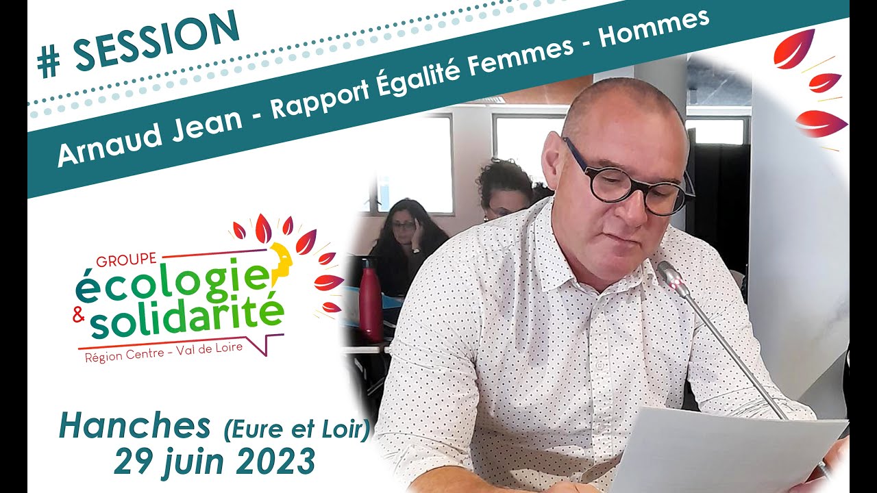 SESSION JUIN 2023 - Intervention Arnaud Jean - Rapport Egalité Femmes ...