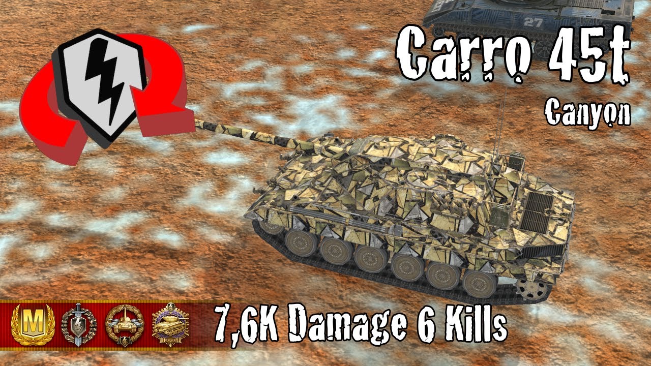 Carro da Combattimento 45t | 7,6K Damage 6 Kills | WoT Blitz Replays ...