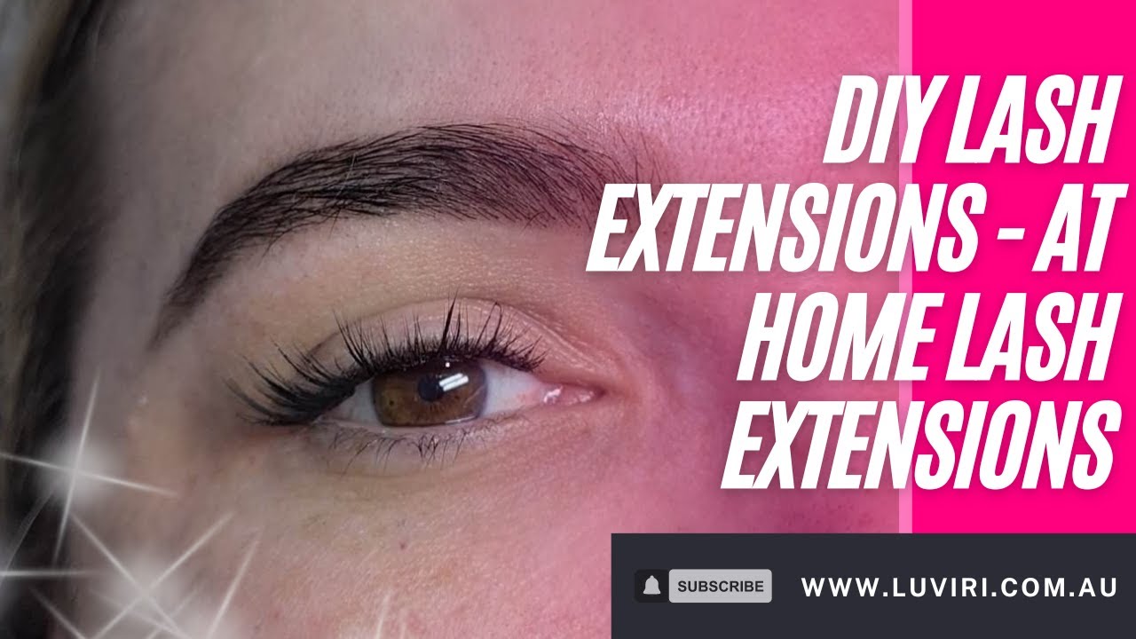 How To | Diy lash extensions - at home lash extensions - YouTube