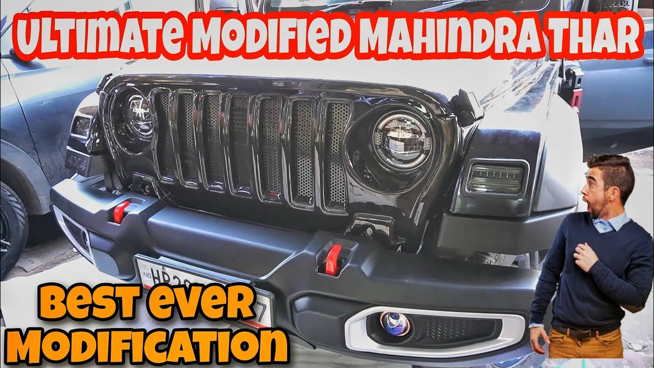 💥 BEST EVER MODIFICATION THAR Fully Modified Thar at Auto music ...