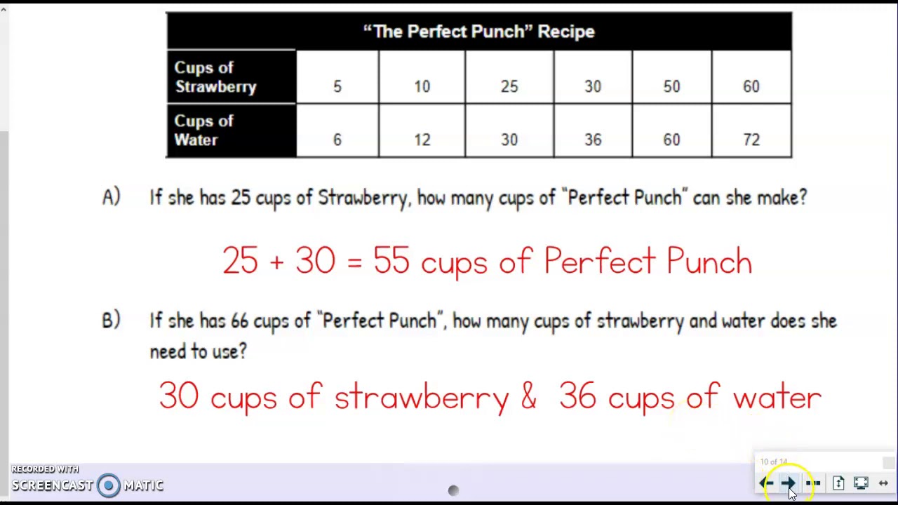 2G Interpreting & Solving Tables - YouTube