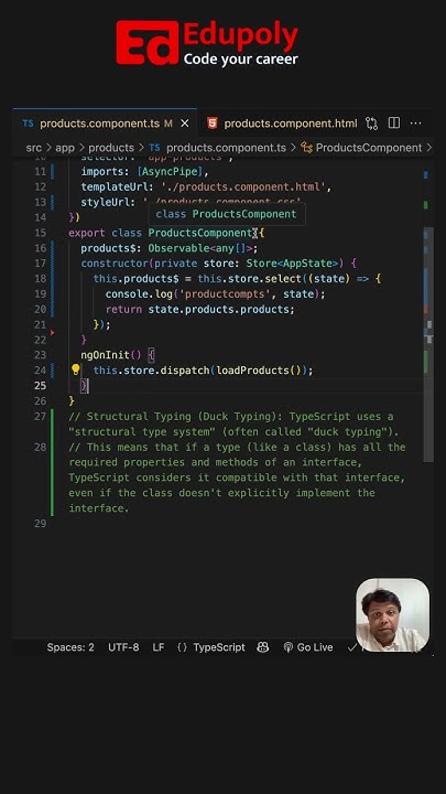 Duck Typing in Typescript with Example || తెలుగు లో - YouTube