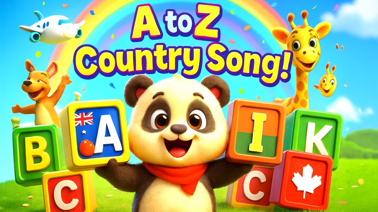 Phonics A to Z Song With Countries - ABC Alphabet Fruit Songs for Kids ...