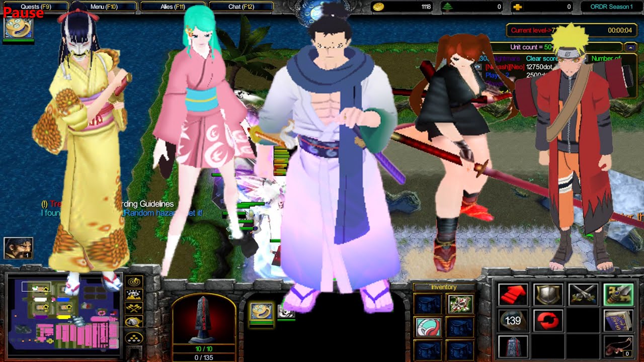 One Piece Random Defense TH EP.84 Ryuma ET Naruto รวมพลังหมู่บ้านโคโนฮะ ...