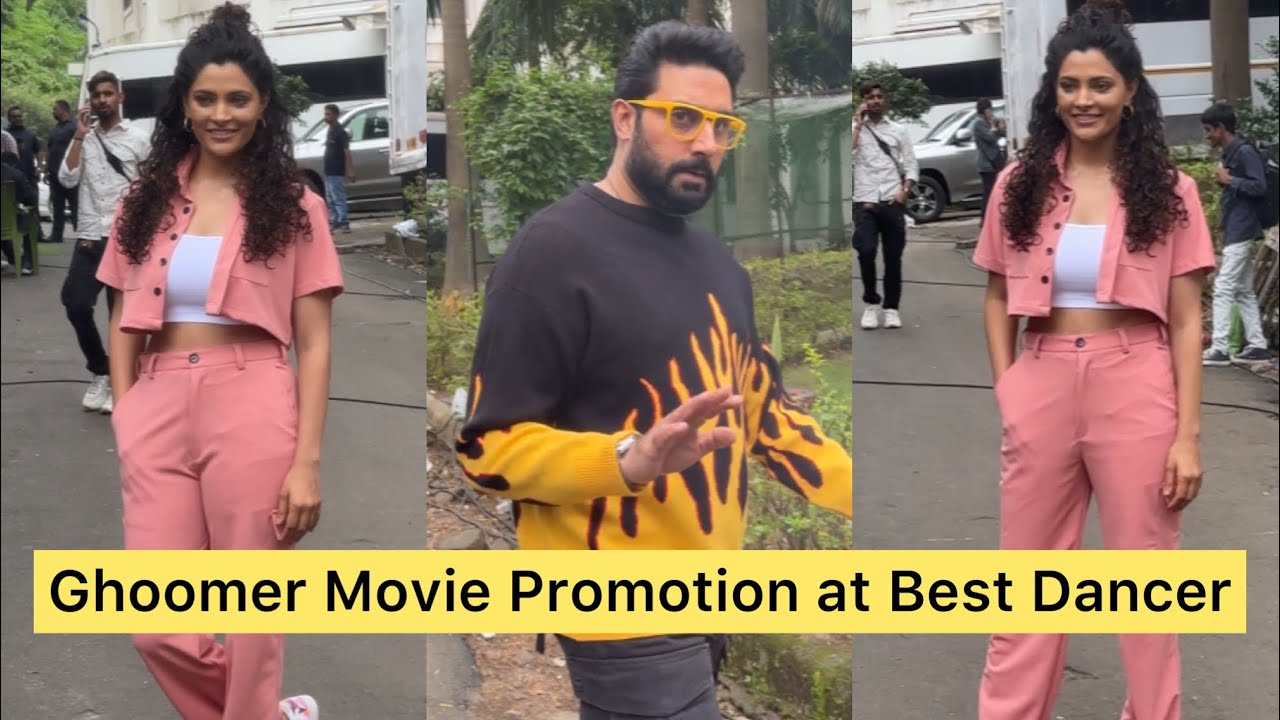 Ghoomer Movie Cast Abhishek Bachchan & Saiyami Kher ArrivesAt India's ...