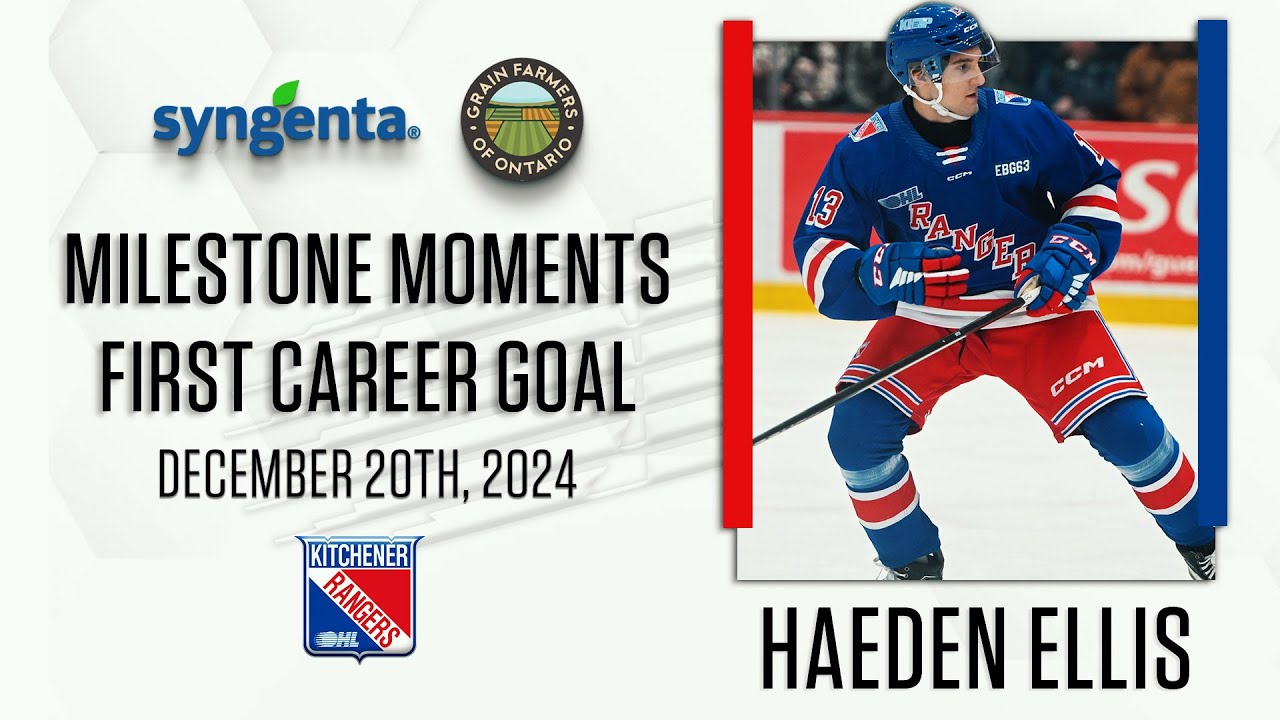 OHL Milestone | First Career Goal | Haeden Ellis - YouTube