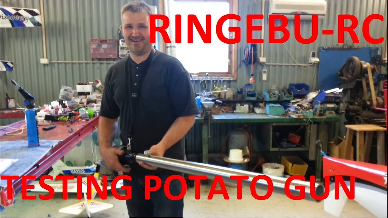 Potato gun testing - Potato launcher - Potato cannon - RingebuRC - Spud ...