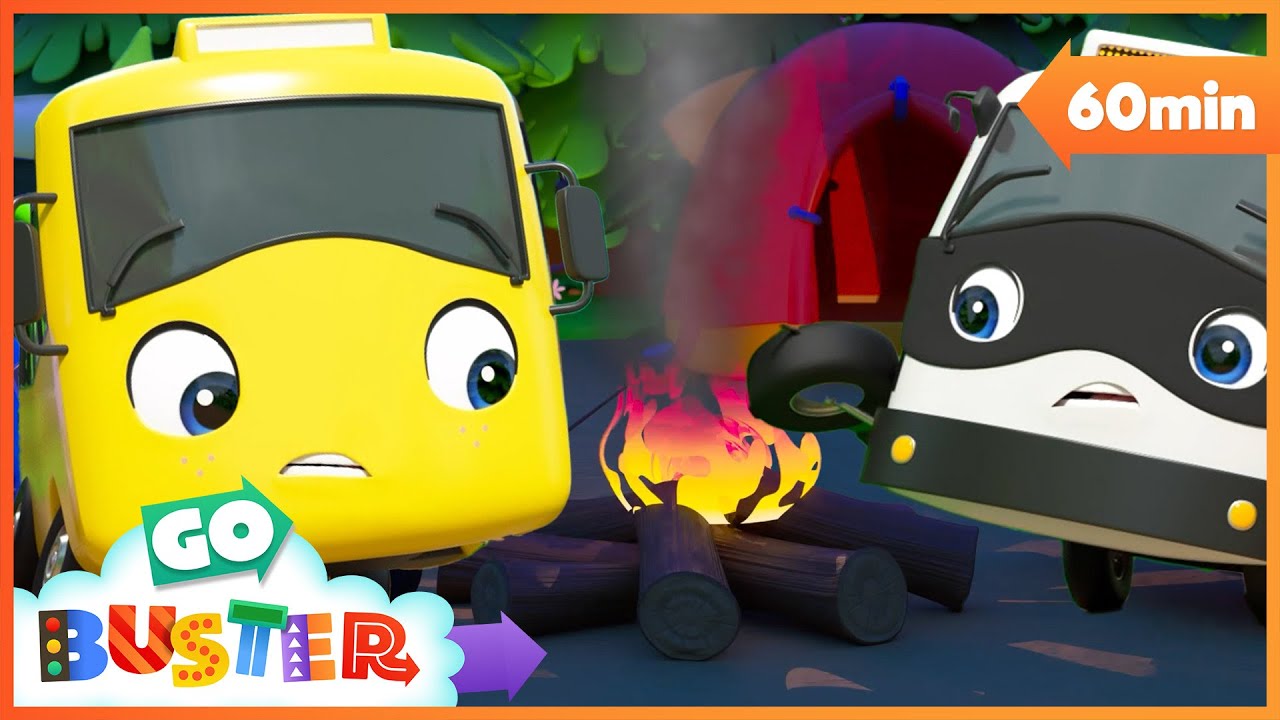 Buster's Camping Chaos | Go Buster - Bus Cartoons & Kids Stories - YouTube