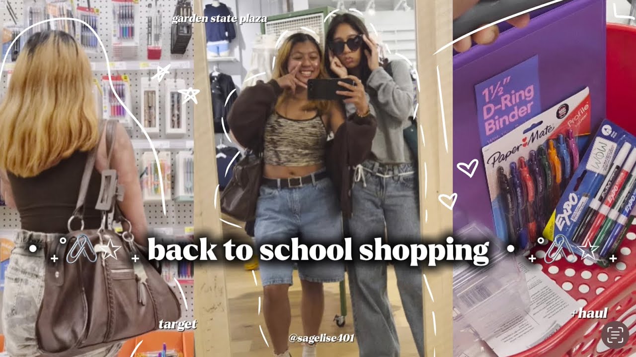 BACK TO SCHOOL - shopping + haul 2025 🖇️📓 | junior year | target, mall ...