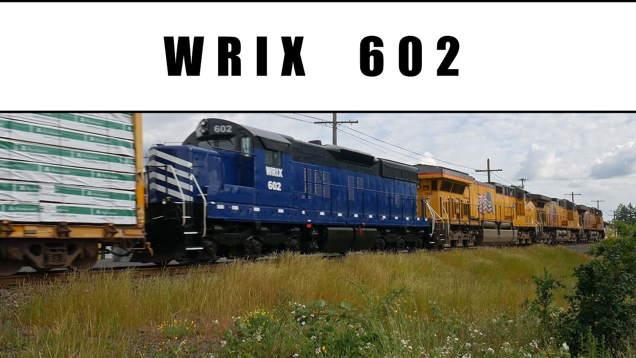 A UP manifest transporting WRIX 602 to California…and a house fire - Salem, Oregon - YouTube