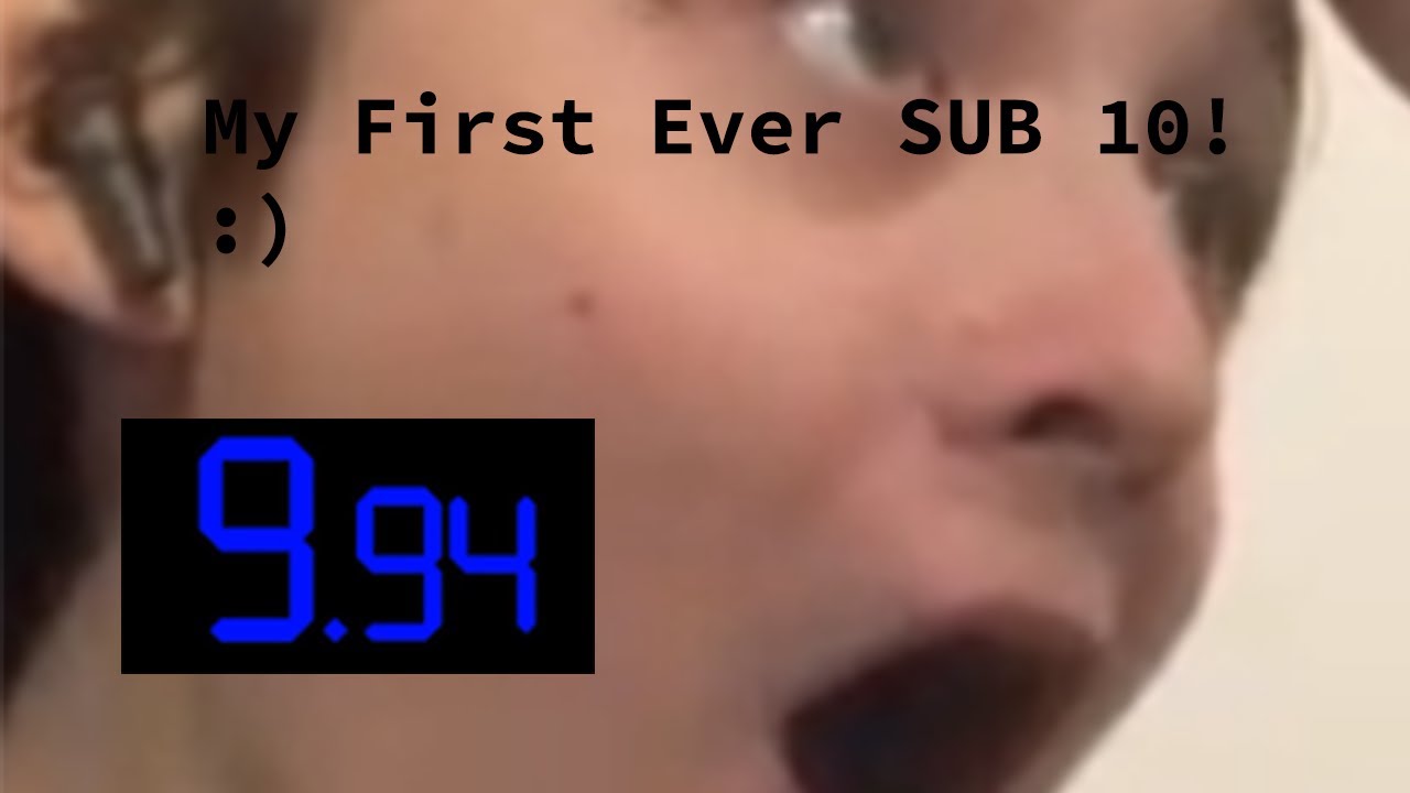 My First Ever Sub 10 3x3 Single! - YouTube
