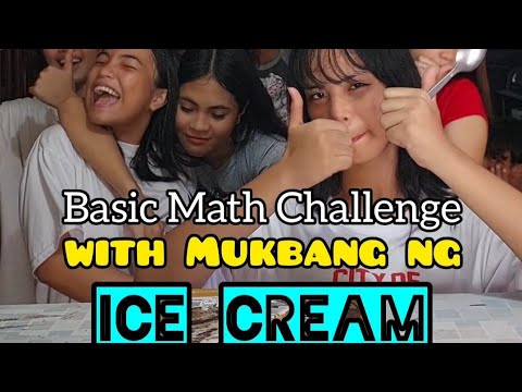 Basic Math Challenge with Mukbang ng Ice Cream - YouTube