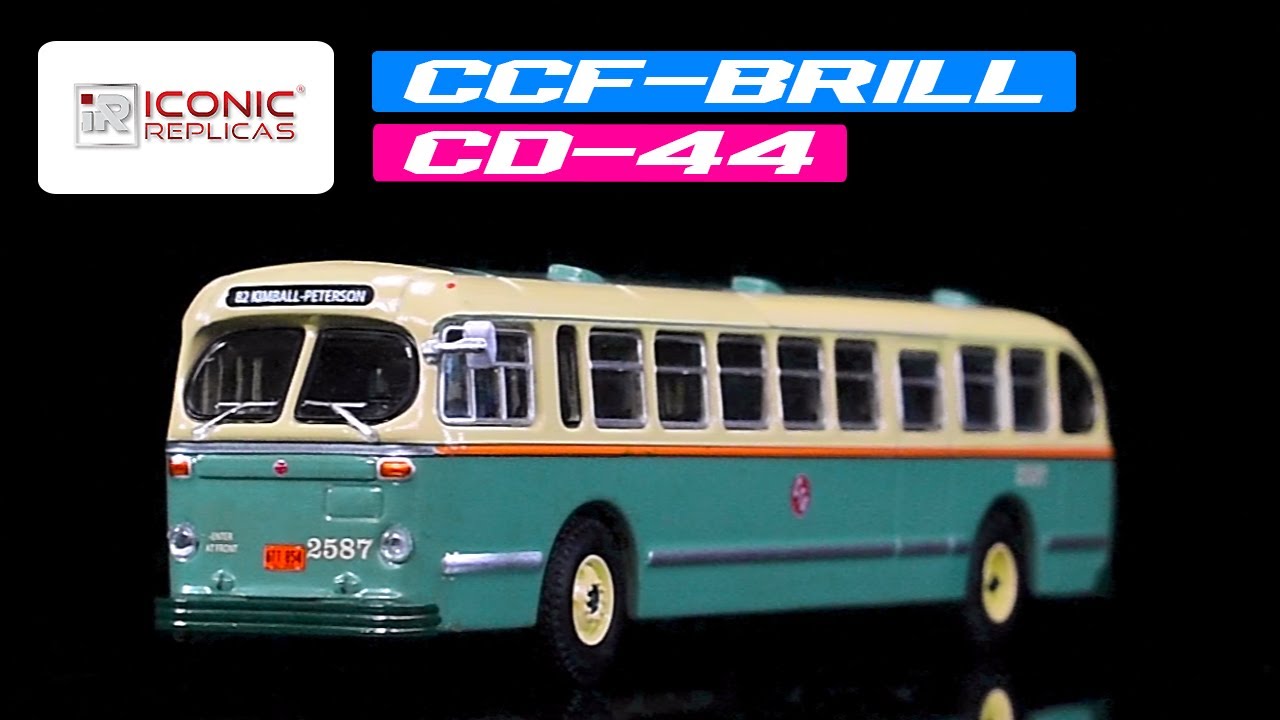1952 CCF-Brill CD-44 Transit Bus CTA 1/87 (HO) Diecast Model by Iconic ...