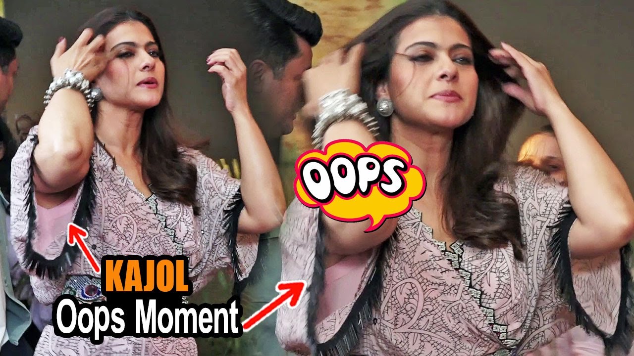 Kajol Devgan Oops Moment At Promote Her Film the Trial Pyaar Kaanoon ...