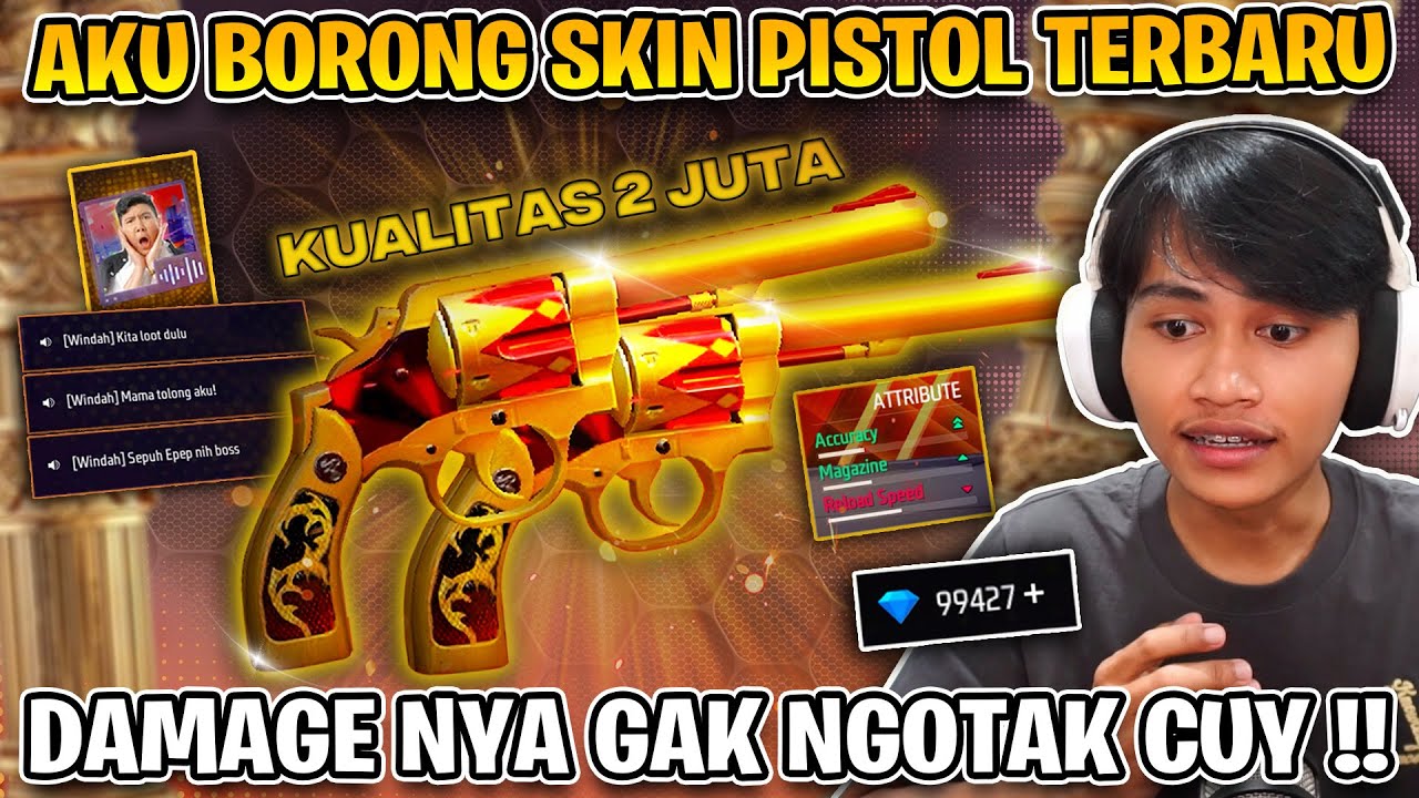 SKIN PISTOL TERBARU RASA EVO GUN KUALITAS 2 JUTA !! MUDAH HEADSHOT CUY ...