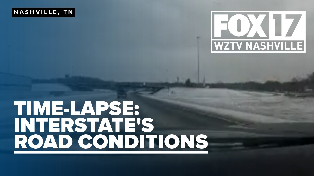 Time-lapse shows Tennessee interstate's road conditions - YouTube