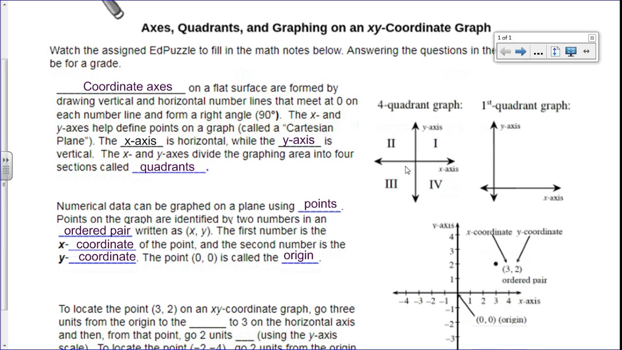 8th Grade 1 1 2 Math Notes - YouTube