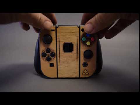 Nintendo Switch Joy-Con Controller Zelda Real Wood Veneer Kit - YouTube