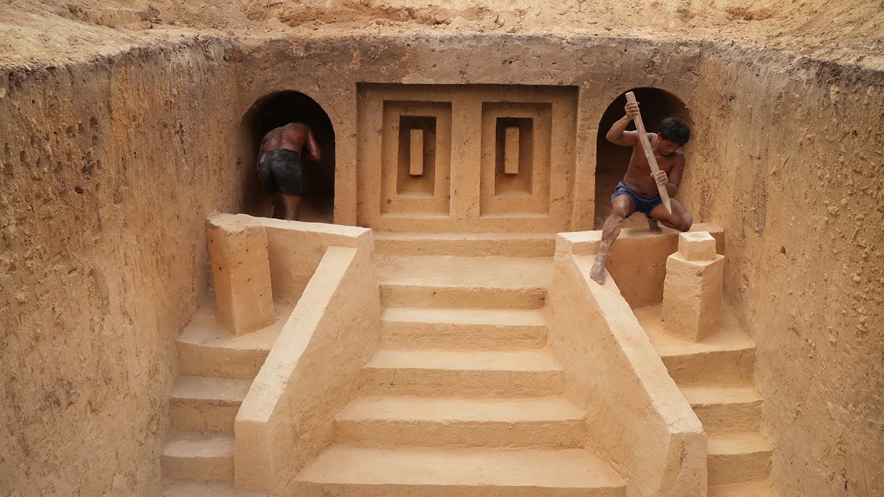 Building The Biggest Underground House Ancient Architecture #Episode1 ...