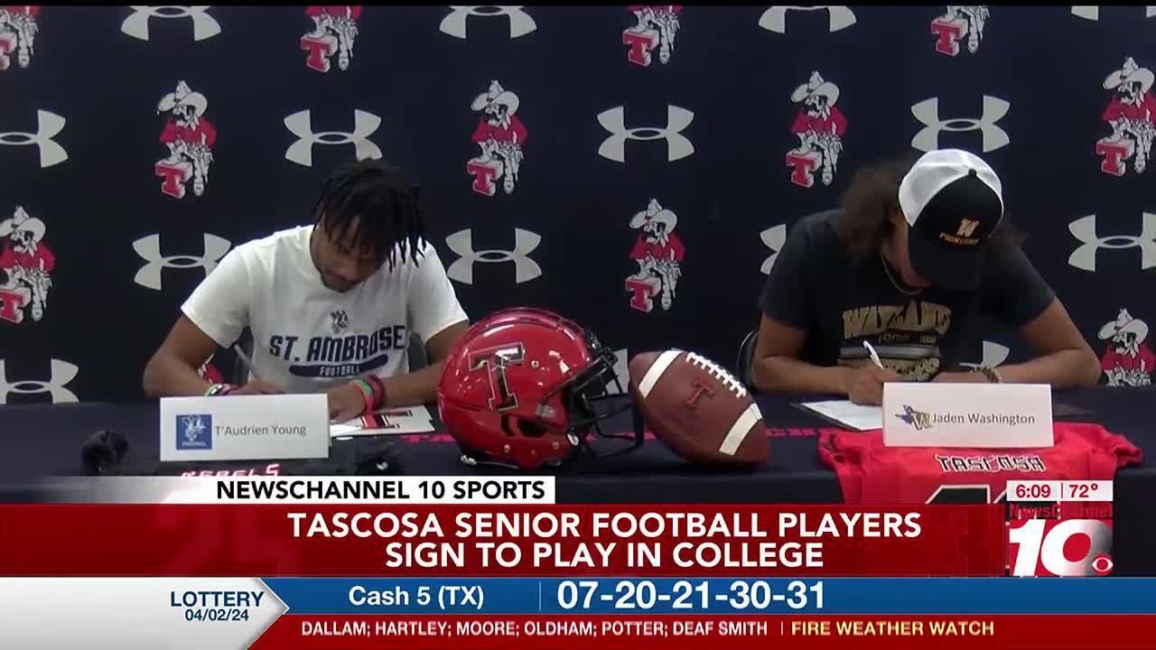 VIDEO: Tascosa's Jaden Washington and T'Audrien Young sign to play ...