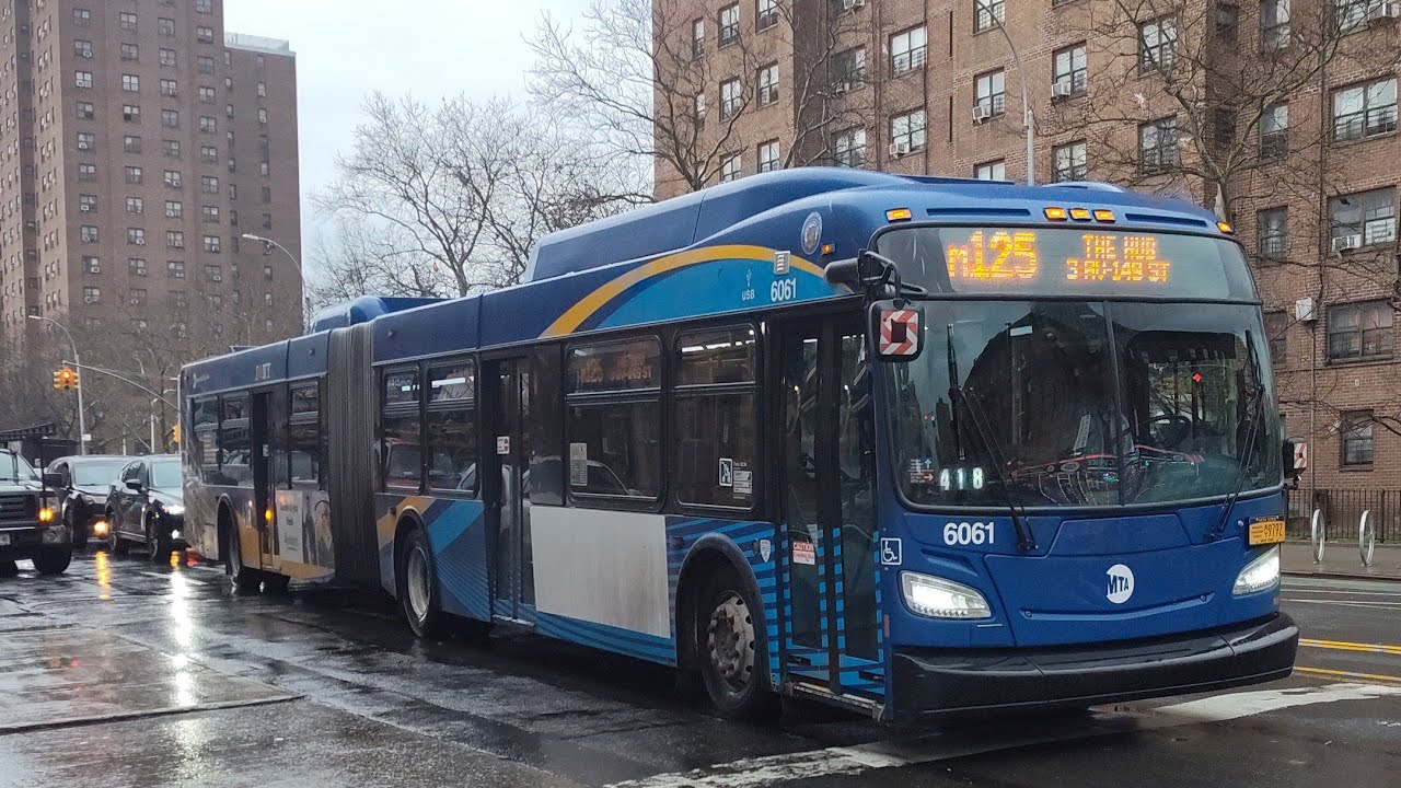 MTA NYCT Bus: 2017 New Flyer XD60 Xcelsior #6081 on the M125 @ Willis ...