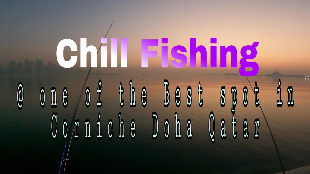 Chill Fishing lang sa One of Best Fishing spot in Qatar #corniche # ...