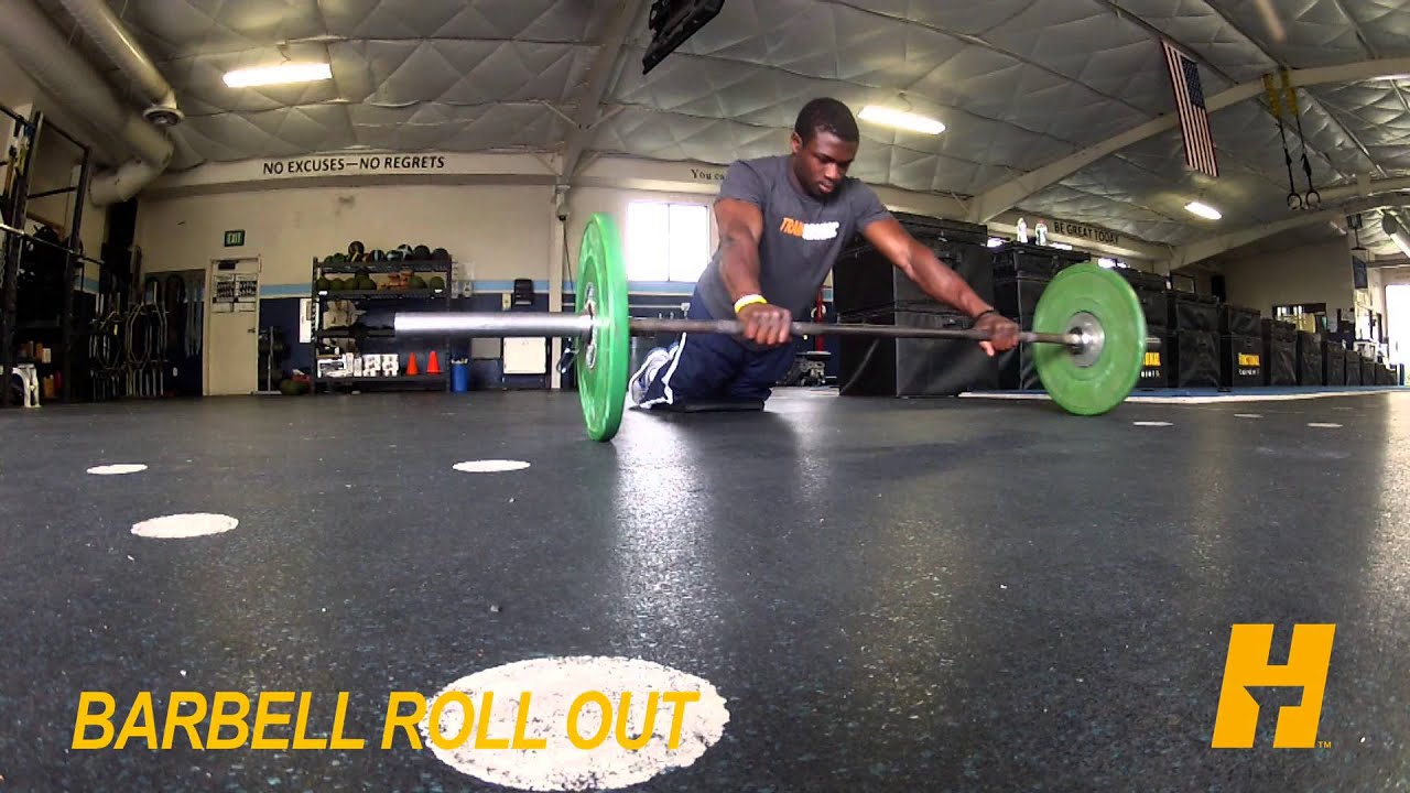 Barbell Roll Out - Short Demo - YouTube