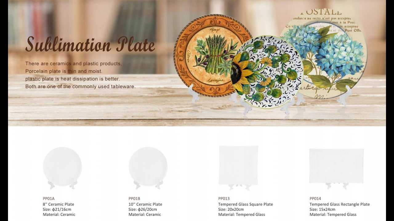 Sublimation Plates│Customized Photo Plates - YouTube