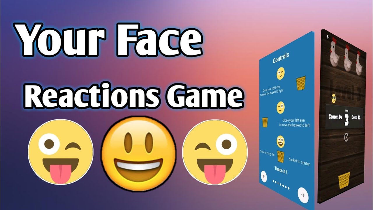 Face reaction game || Your Face movement game handl - YouTube