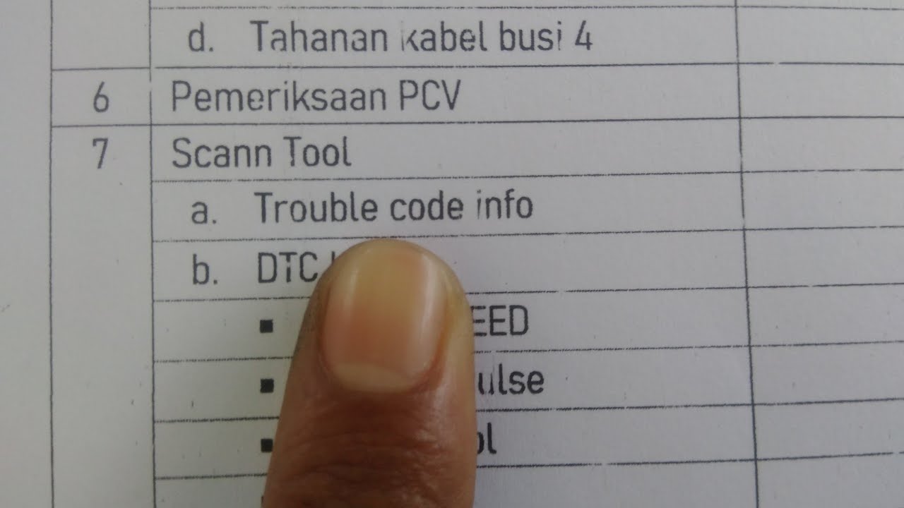 CARA MENCARI KODE KERUSAKAN SENSOR MOBIL / DATA TROUBLE CODE SENSOR ...