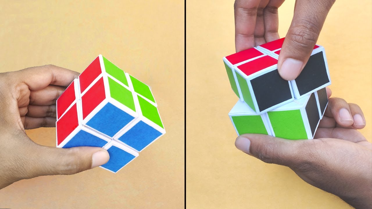 How to make rubik's cube at home | Paper magic cube - YouTube