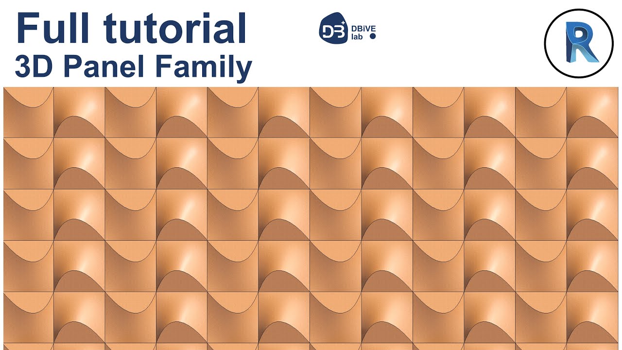 (Full tutorial) Revit Tutorial: creating 3D wave wall panel family ...