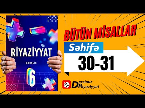 Riyaziyyat 6 ci sinif. seh 30-31. Qarışıq ədədlərin toplanması və çıxılması / dersimiz riyaziyyat