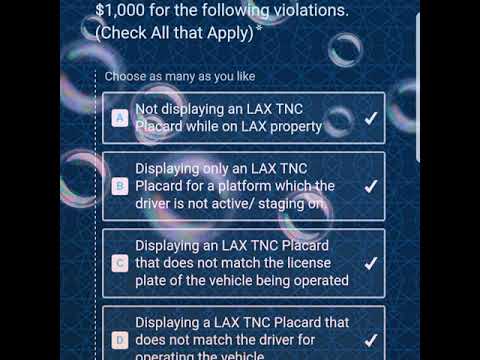 Uber LAX quiz answers - YouTube
