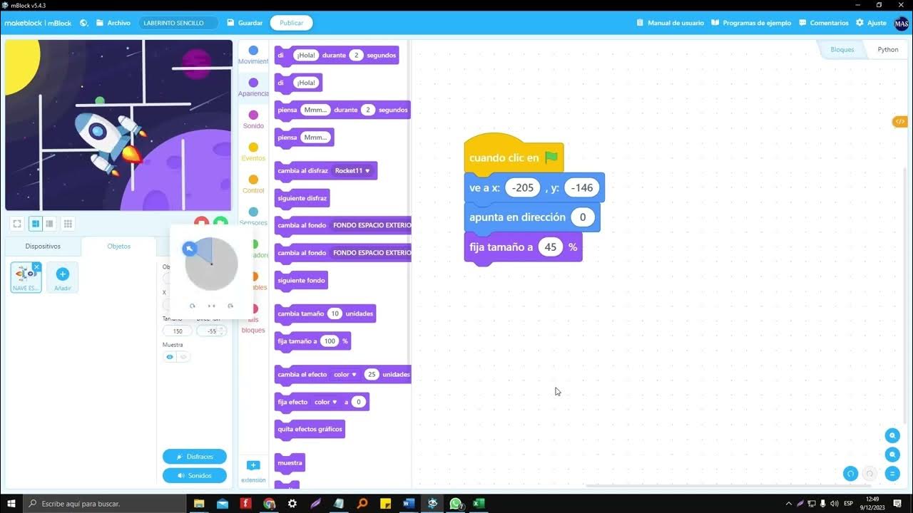 LABERINTO BÁSICO - MBLOCK - YouTube