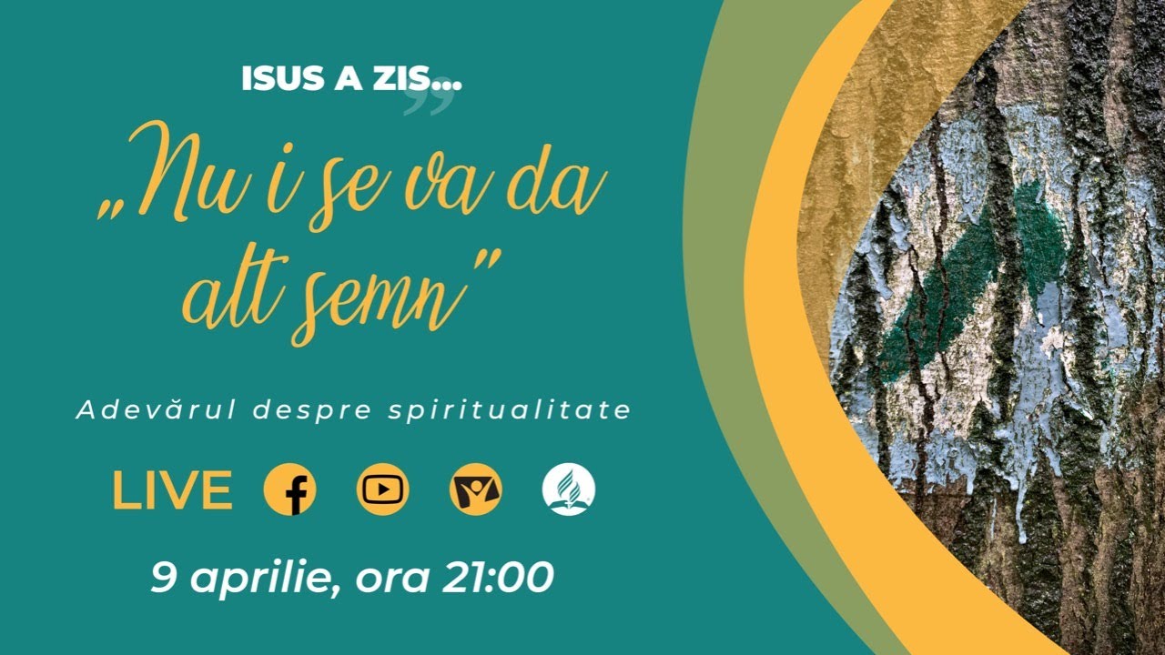 Isus a zis „Nu i se va da alt semn” - YouTube