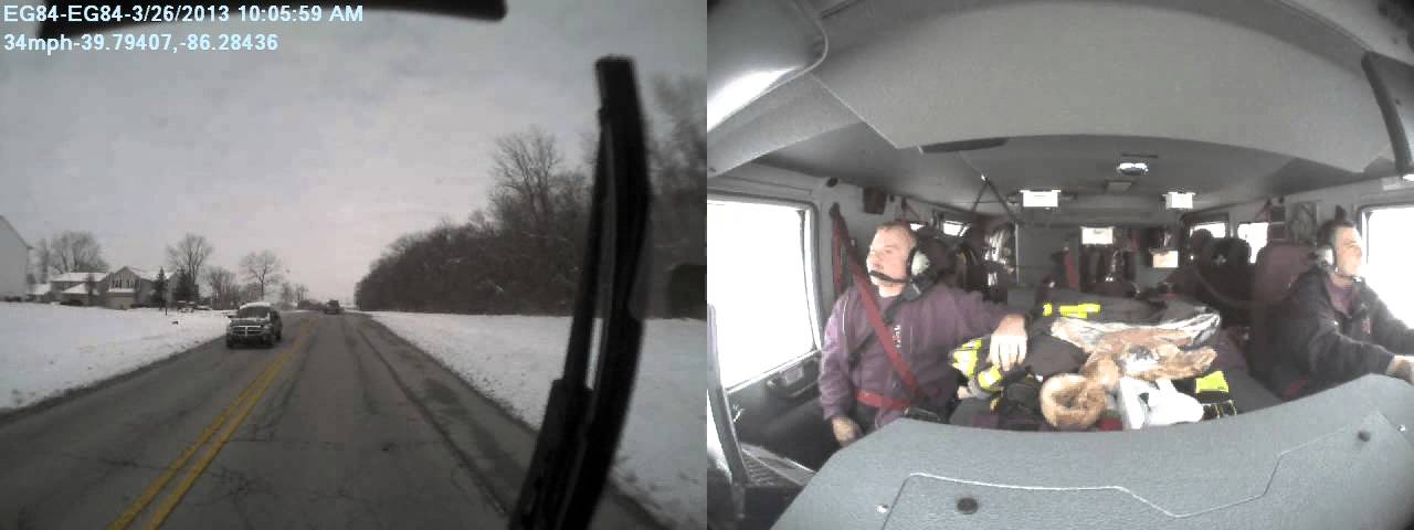 New video of ice slab striking Wayne Twp Engine 84 in the windshield ...