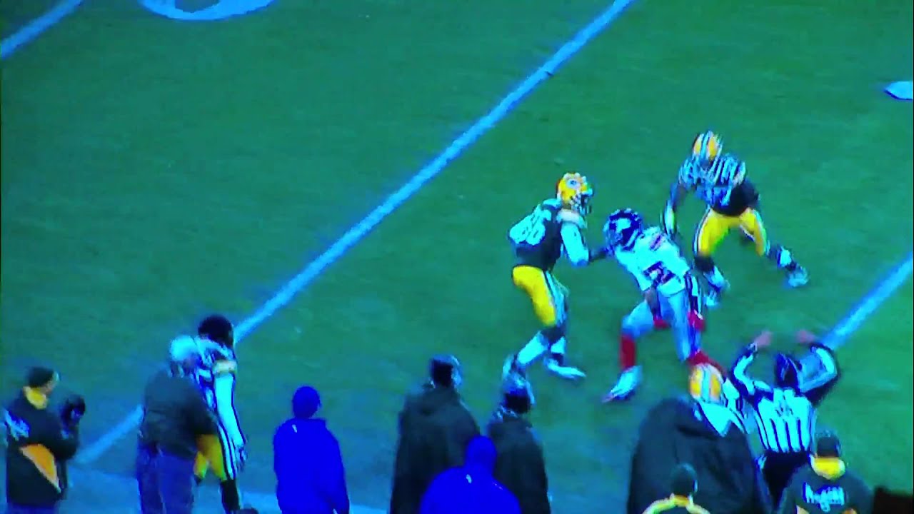 giants vs packers 2010 interception number 3 - YouTube