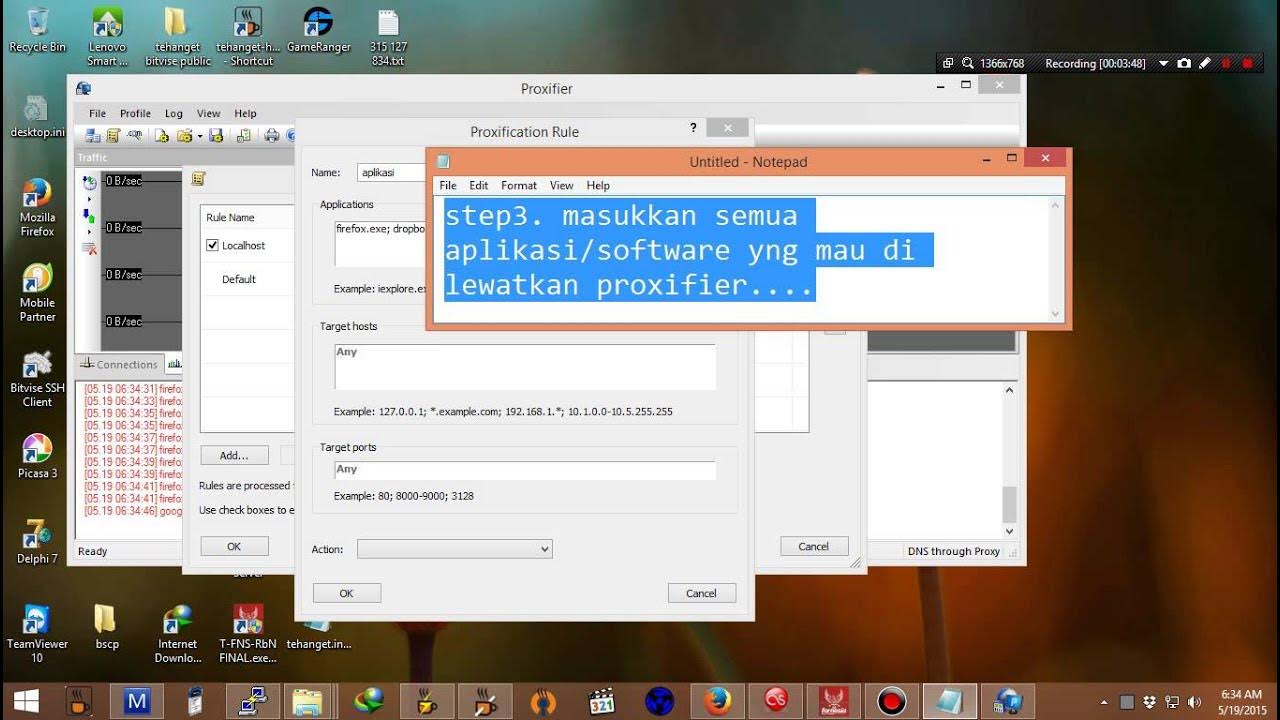 Cara Setting Proxifier for Newbie - YouTube